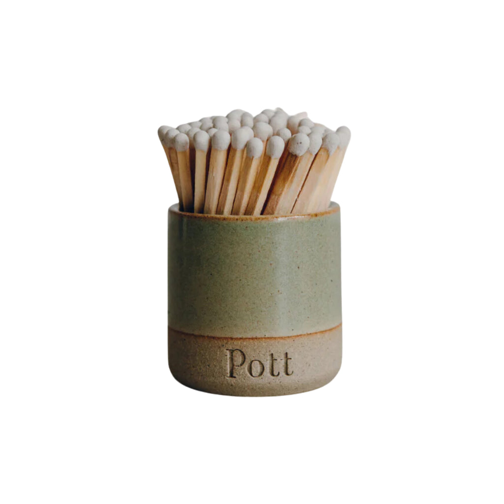 Pott MatchPott in Sage Green (White Tips) – La Gent